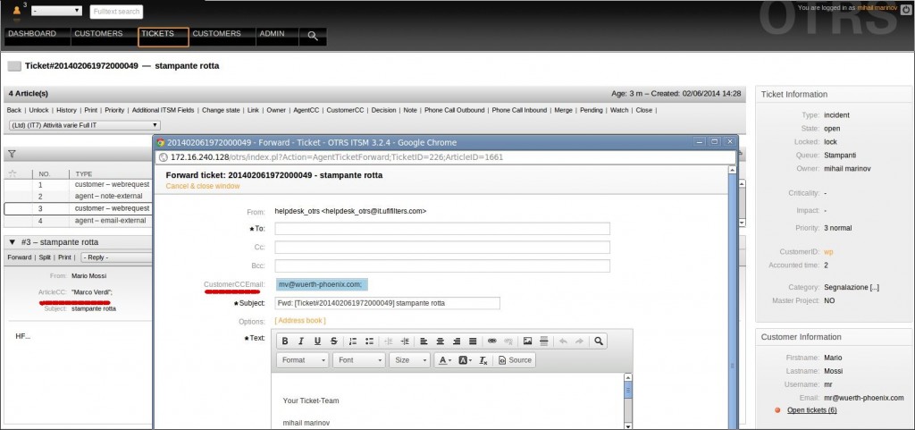 New EriZone/OTRS feature: the ticket CC | www.neteye-blog.com