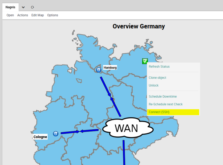 Using Special Context Actions in Maps (NagVis) | www.neteye-blog.com