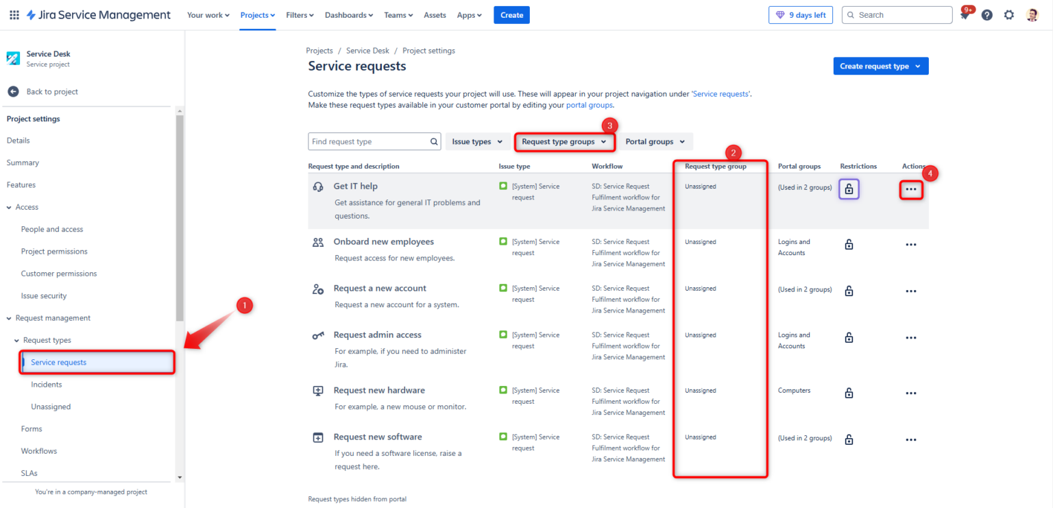 How to Use the New ‘Request Type Groups’ Feature in Jira Service Management | www.neteye-blog.com