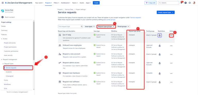 How to Use the New ‘Request Type Groups’ Feature in Jira Service Management | www.neteye-blog.com